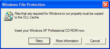 Recover missing DLL file in XP. - AllTricks